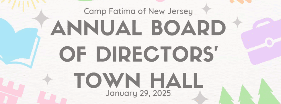 2025 Camp Fatima Town Hall - Camp Fatima of New Jersey